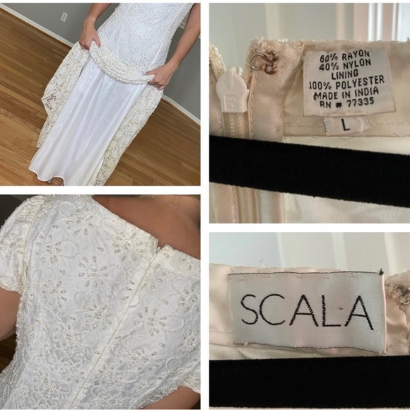 Scala | Dresses | Vintage Scala Beaded Gown | Poshmark